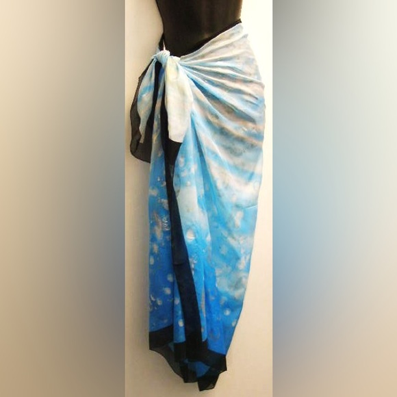 Cocktail Italian Pareos | Swim | Italian Blue Long Or Short Pareo ...